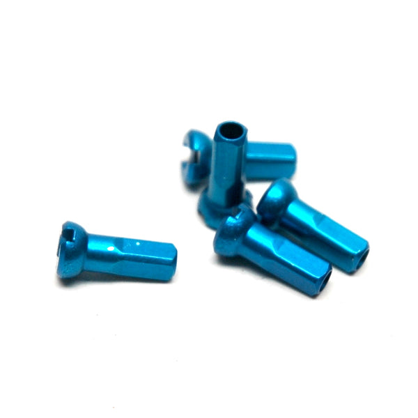Sapim Polyax 12mm Blue Alloy 14g Nipples – XLR8 Performance Bicycle Wheels